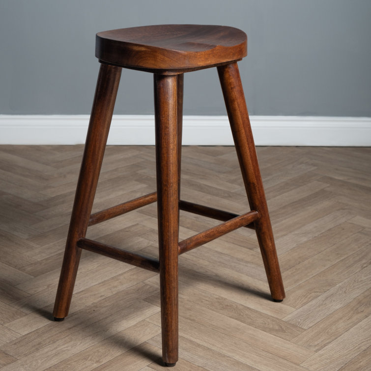 Alpen Home Buariki 68cm Wooden Cafe Kitchen Breakfast Bar Stool ...