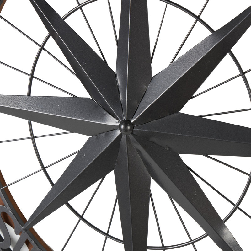 Laurel Foundry Modern Farmhouse® Metal Compass Sign Home Wall Decor ...