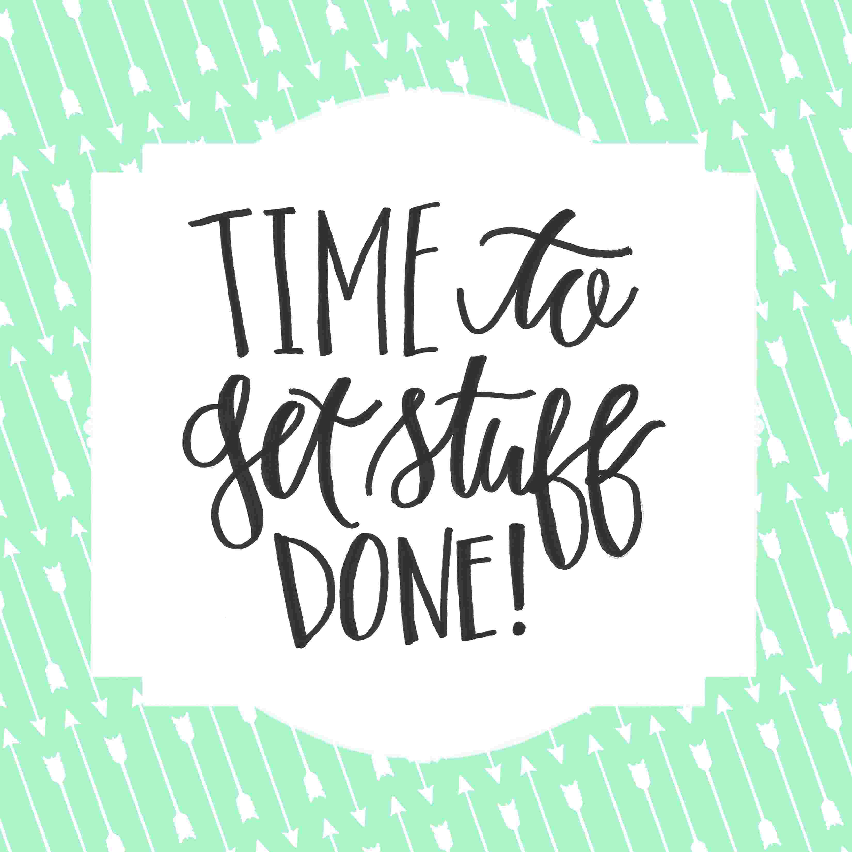 Trinx Time To Get Stuff Done - Wrapped Canvas Textual Art | Wayfair