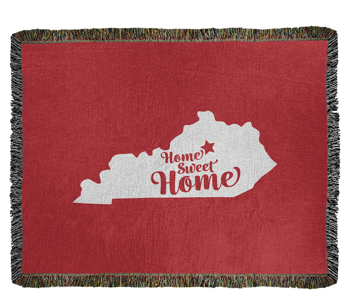 ArtVerse Home Sweet Lexington Woven Cotton Throw | Wayfair