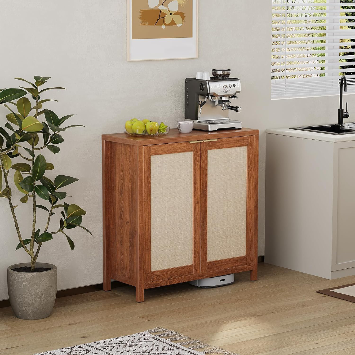Bay Isle Home™ Rattan Sideboard Buffet Storage Cabinet, Console Table ...