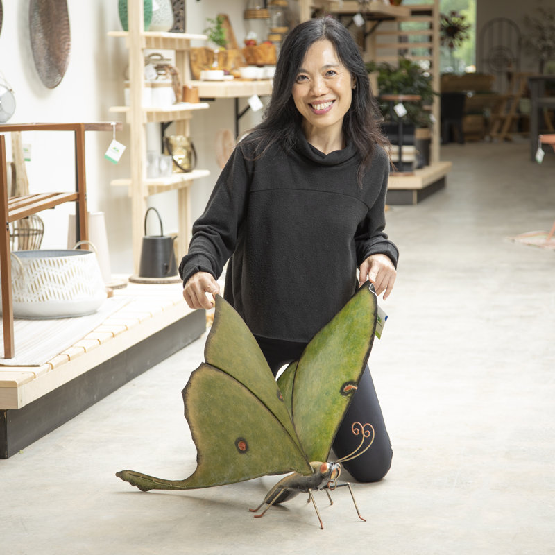 Evergreen Enterprises, Inc Metal Luna Moth Garden Statue & Reviews ...