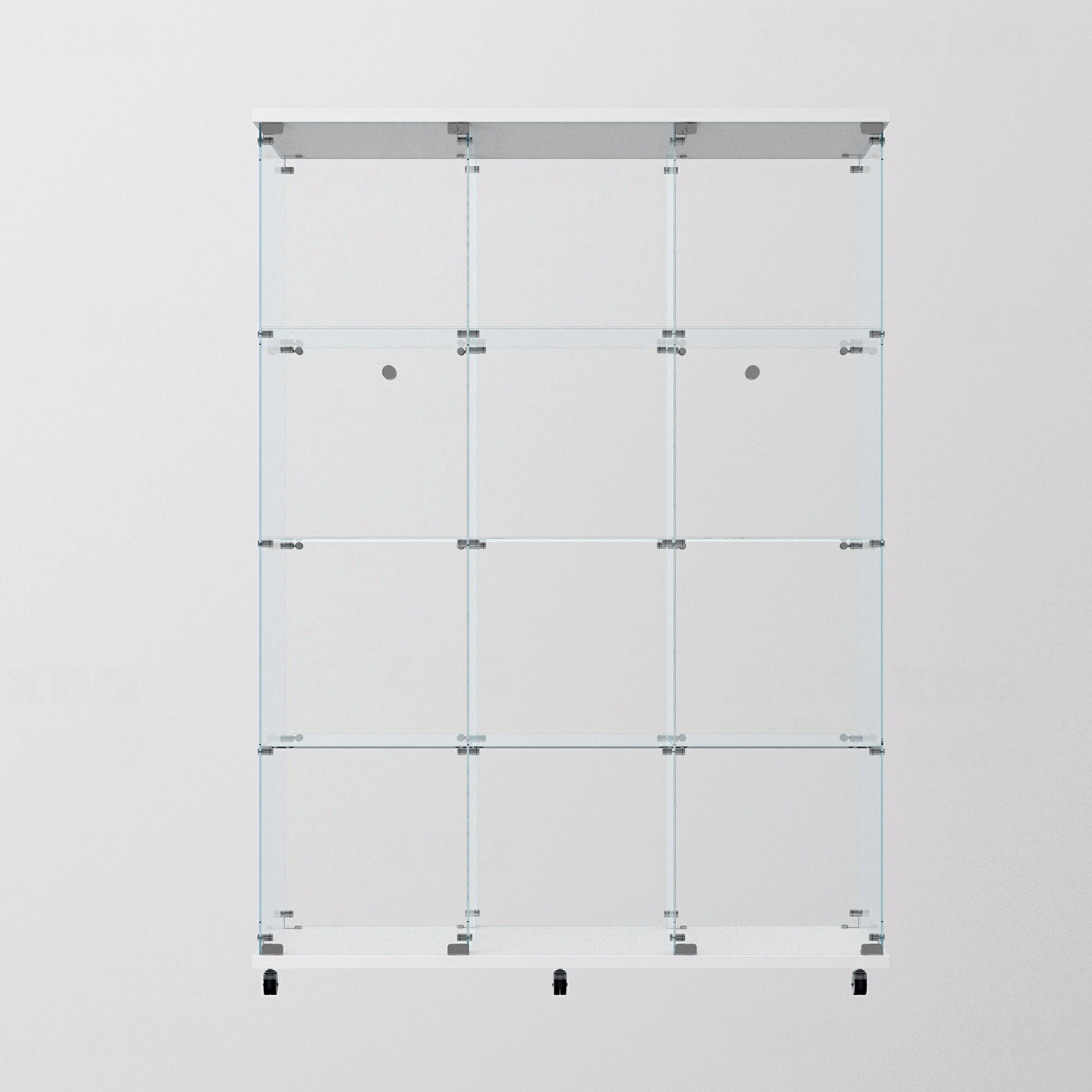 Ivy Bronx Tempered Glass Display Storage Cabinet,Wine Cabinet, Storage ...