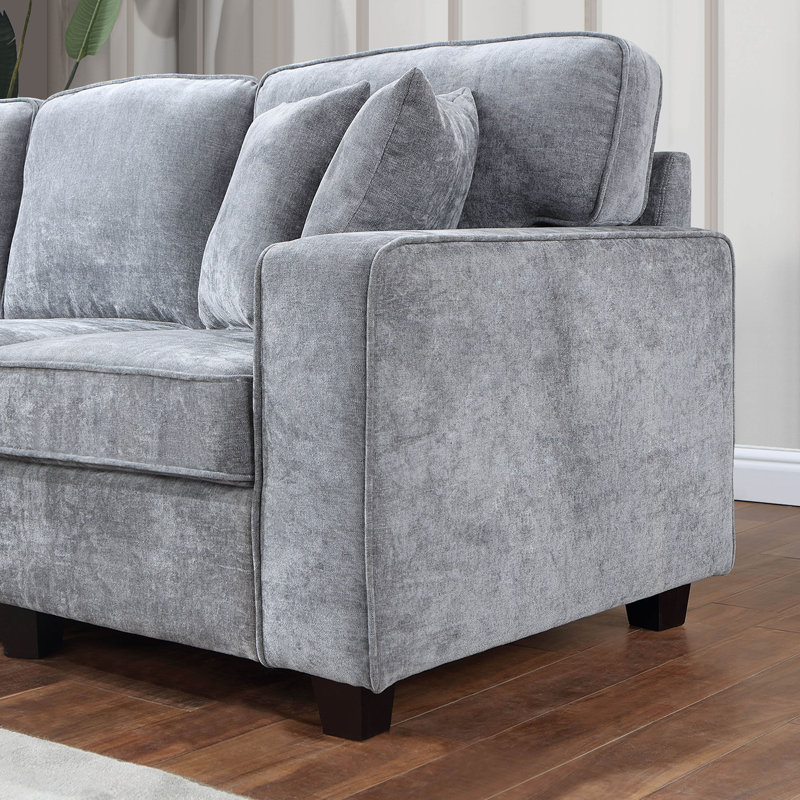 Wade Logan® Lorenco Upholstered Sectional | Wayfair