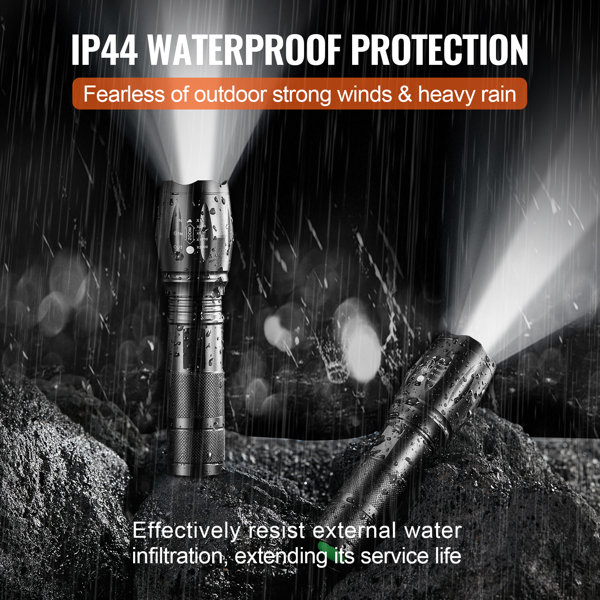 VEVOR 2.8'' Battery Powered Integrated LED Flashlight | Wayfair