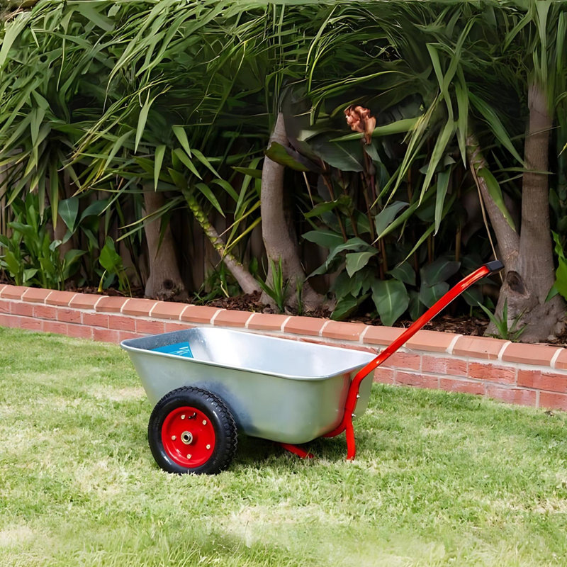Daytek Galvanized Steel Homehandy Wheelbarrow | Wayfair