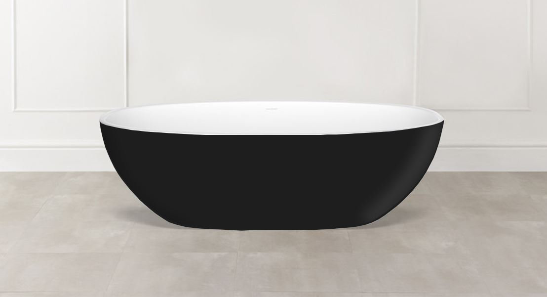Victoria + Albert Barcelona Painted 70-1/4" x 33-5/8" Freestanding Soaking Bathtub In Volcanic ...