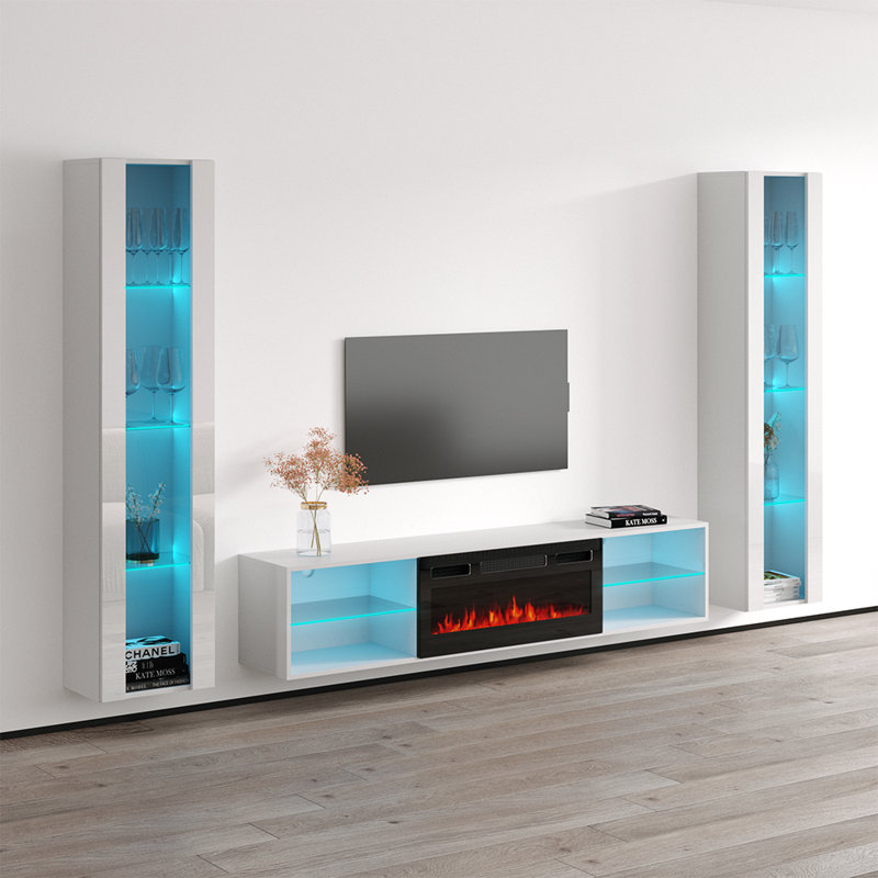 Brayden Studio® Brezlin Entertainment Center for TVs up to 78" with ...