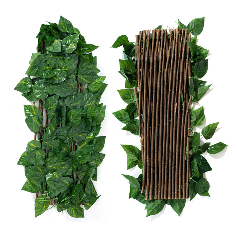 KingSo Expandable Artificial Ivy Leaf Privacy Fence Outdoor Privacy ...