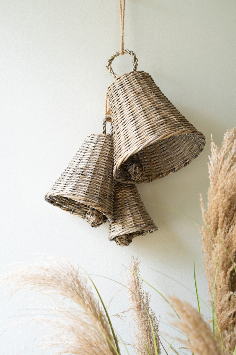 Bayou Breeze Set of Three Woven Willow Dawda (Min 2) | Wayfair