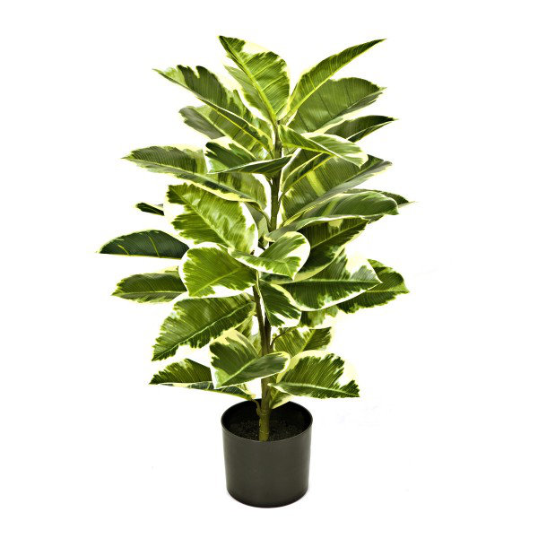 17 Stories Artificial Real Touch Rubber Plant in Pot | Wayfair.co.uk
