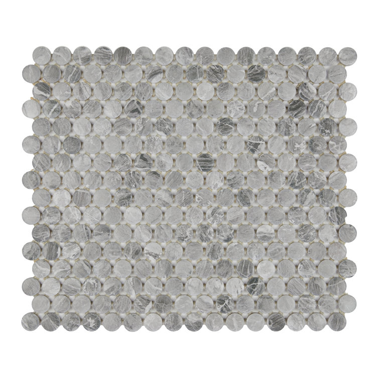 Daltile Famed 0.75" x 0.75"Ceramic Penny Round Mosaic Tile | Wayfair