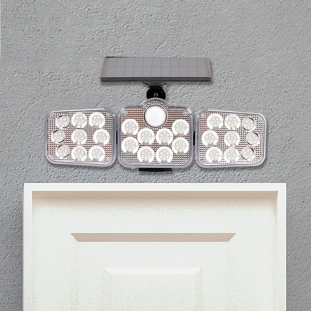 Arlmont & Co. Elani 138LED Solar Outdoor Lights Dusk to Dawn Motion ...