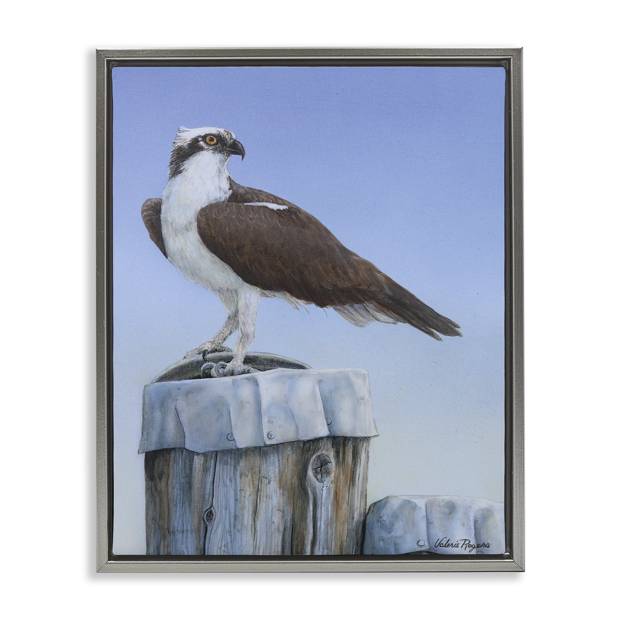 Latitude Run® Harbor Master Bird Perched Floater Canvas Wall Art by ...