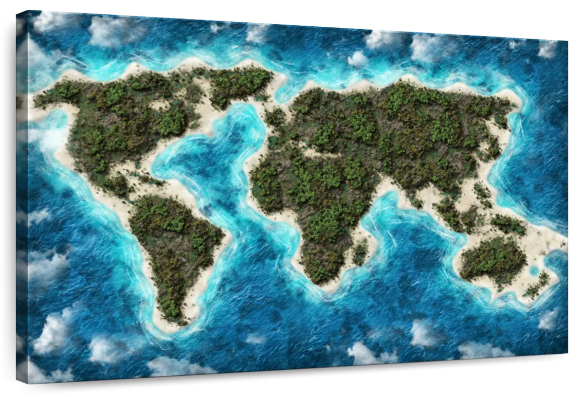 Elephant Stock Island World Map | Wayfair