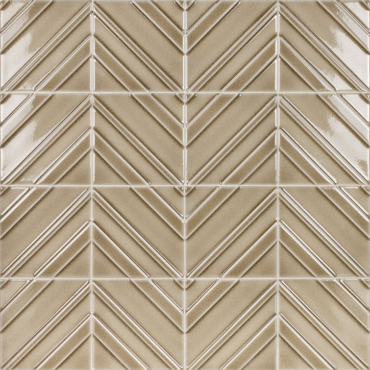 Bond Tile Divine Argyle 6" x 6" Ceramic Patterned Tile (20 Pieces 4.97 ...