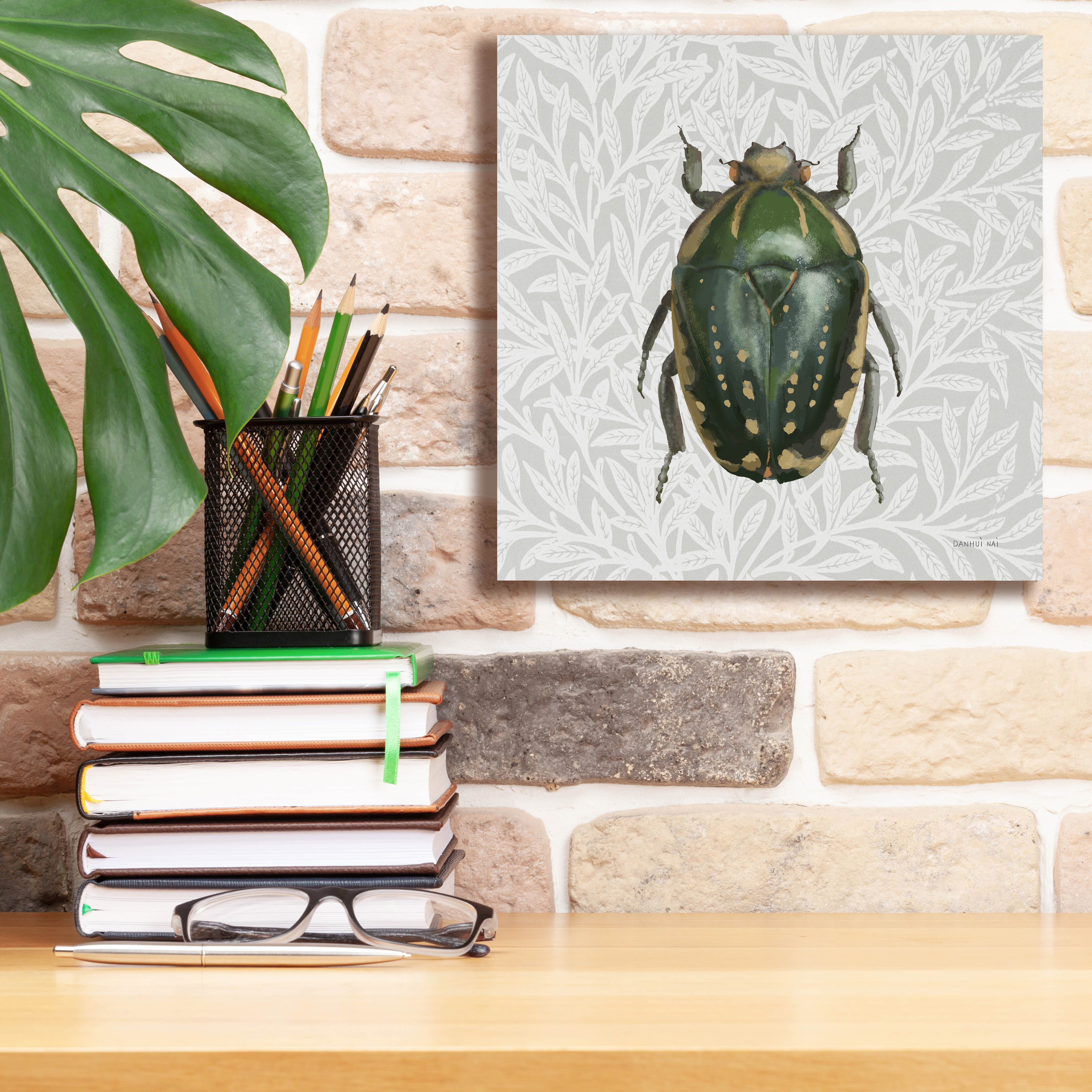 Red Barrel Studio® 'Beetles And Butterflies 2' by Danhui Nai Canvas ...