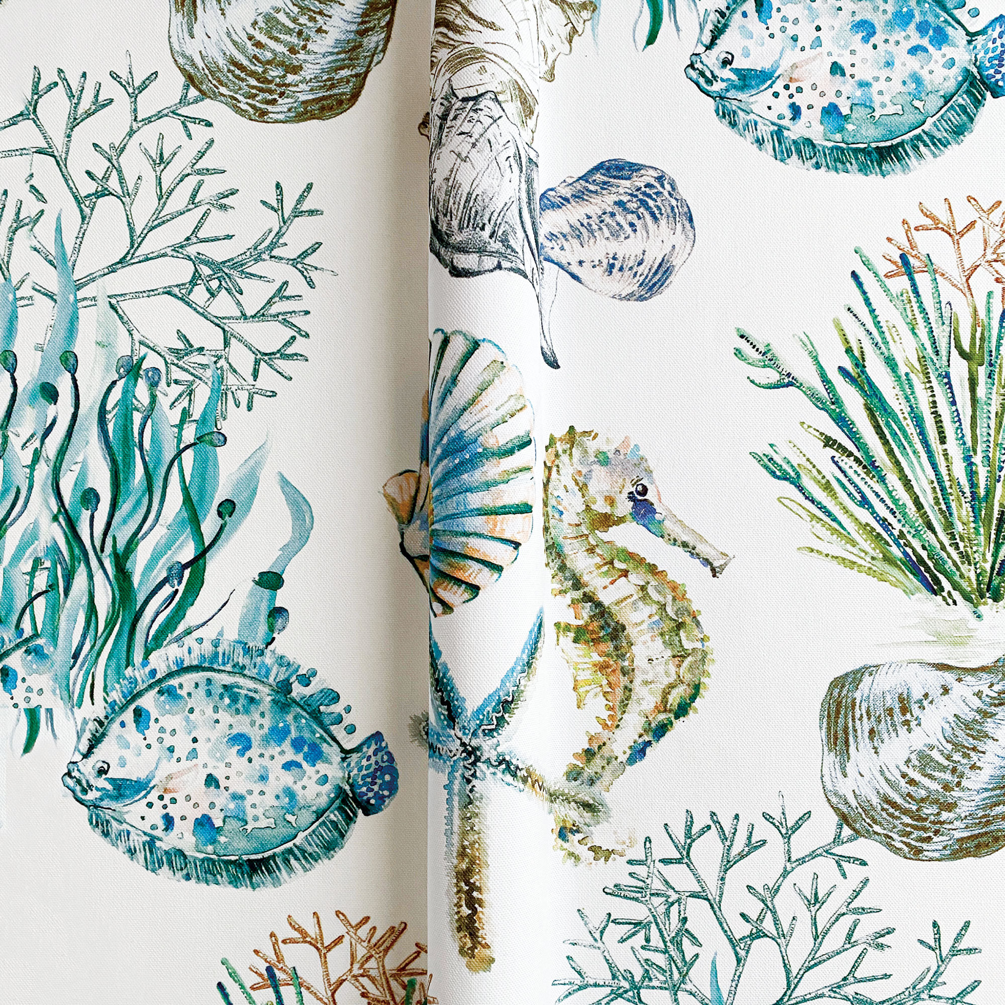 Eastern Accents Levara Ocean Fabric | Perigold