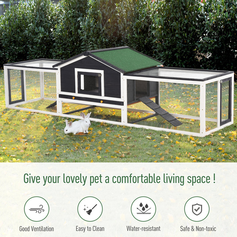 Tucker Murphy Pet™ Lunenburg Weather Resistant Rabbit Portable Hutch ...