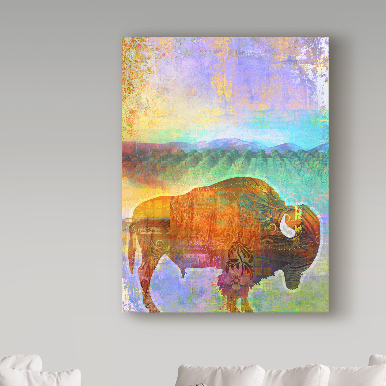 Trademark Fine Art 'Buff' Graphic Art Print on Wrapped Canvas | Wayfair