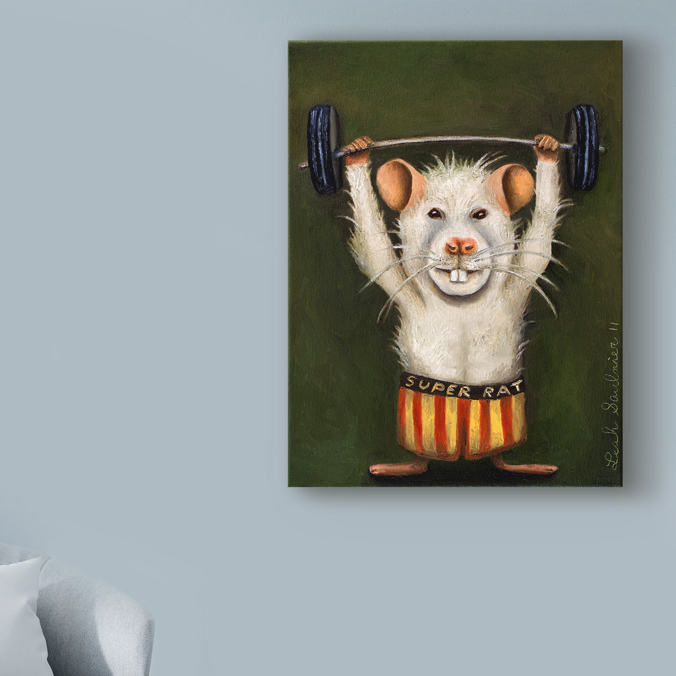 Winston Porter 'Super Rat' Acrylic Painting Print on Wrapped Canvas ...