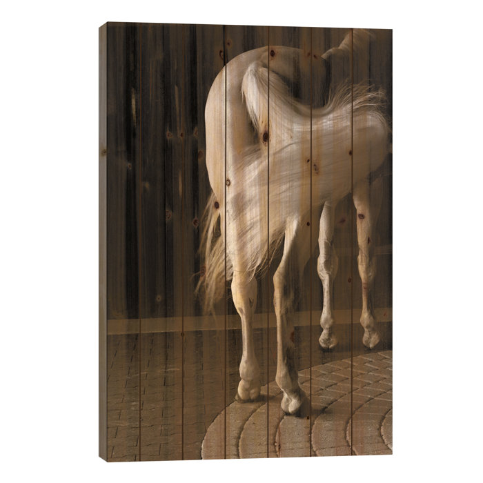 Union Rustic Swoosh On Wood by Jim Dratfield Print | Wayfair