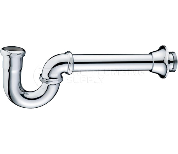 Highcraft Brass P-Trap 1-1/2" Utility Style Sink Waste Trap w/ Flange ...