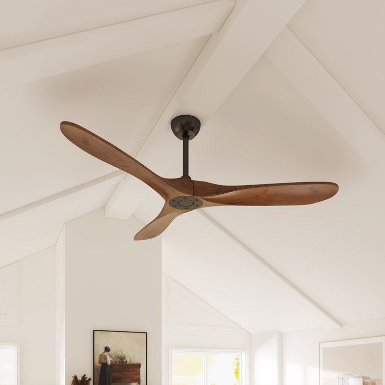 Tucker Murphy Pet™ Dorilal 3 Solid Wood Blades Ceiling Fan With Remote ...