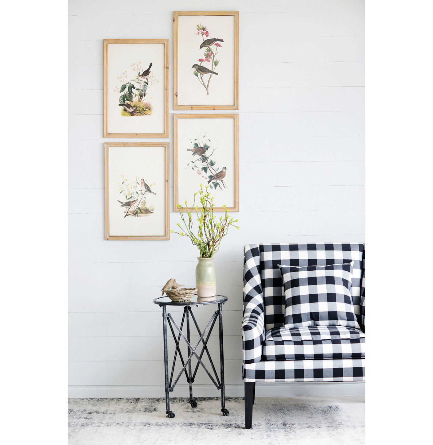 August Grove® Set Of 4 Bird Framed Print | Wayfair