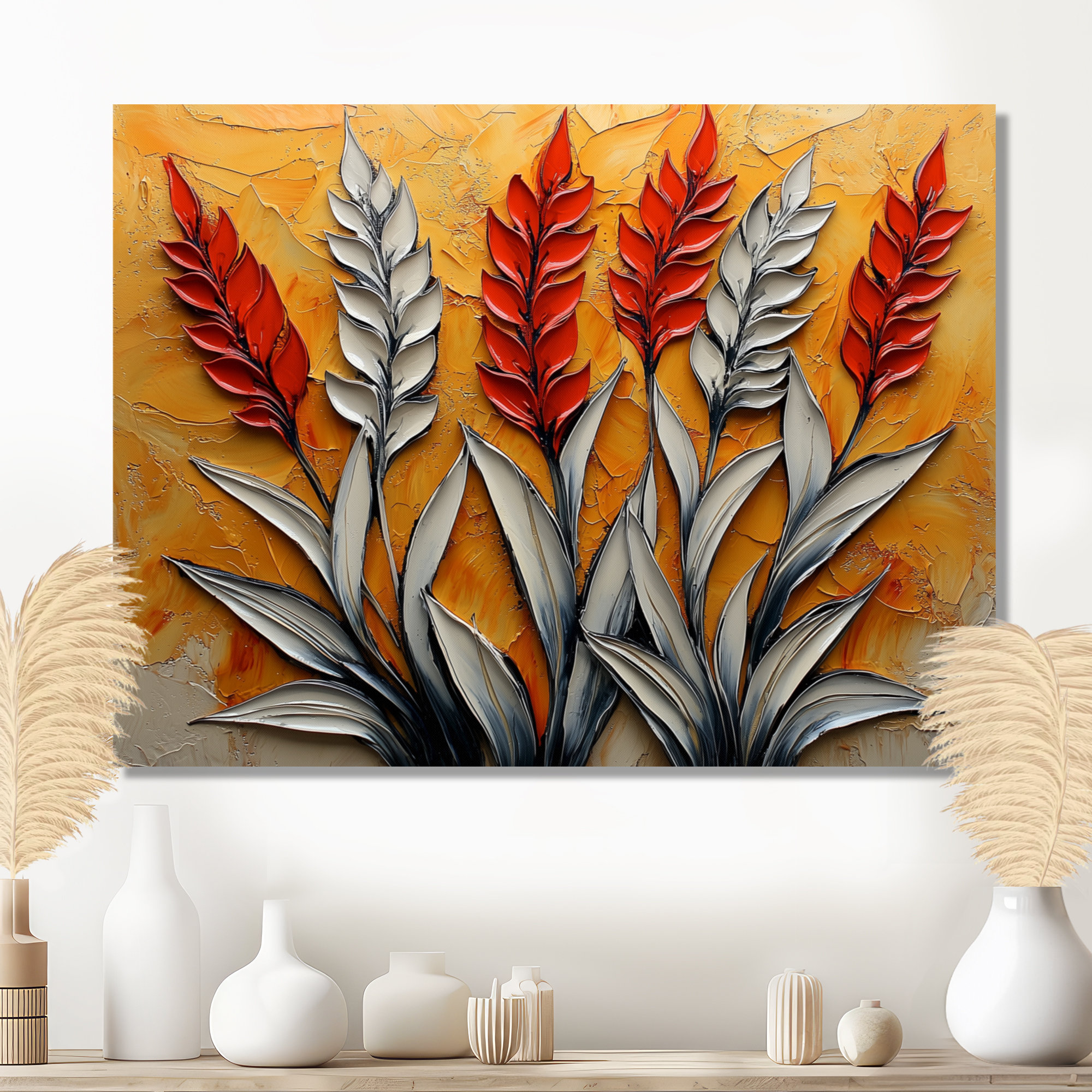 Winston Porter Sunset Thistle Song Harmony I - Thistle Metal Wall Decor, Traditional Metal Art ...