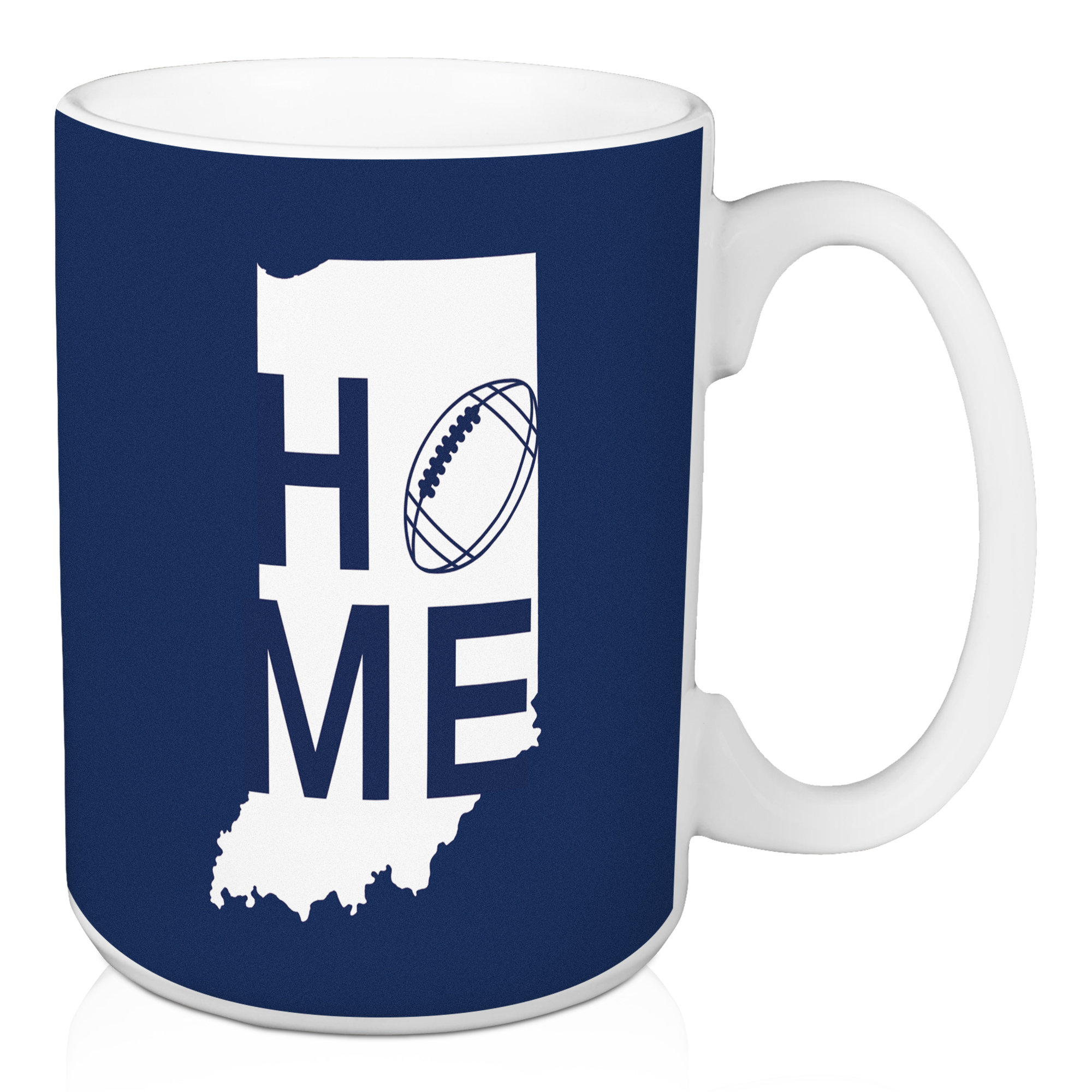 Ebern Designs Fregoso Indianapolis Home Football Coffee Mug | Wayfair