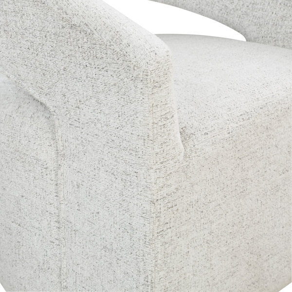 Wrought Studio Jaidie Upholstered Swivel Barrel Chair | Wayfair