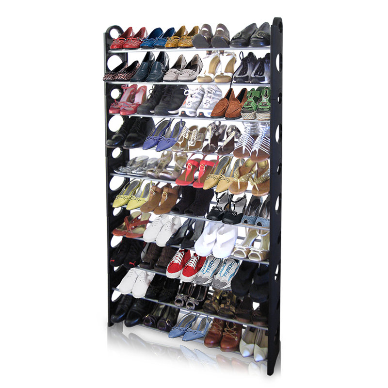 Sunbeam 10-Tier 50 Pair Shoe Rack & Reviews | Wayfair