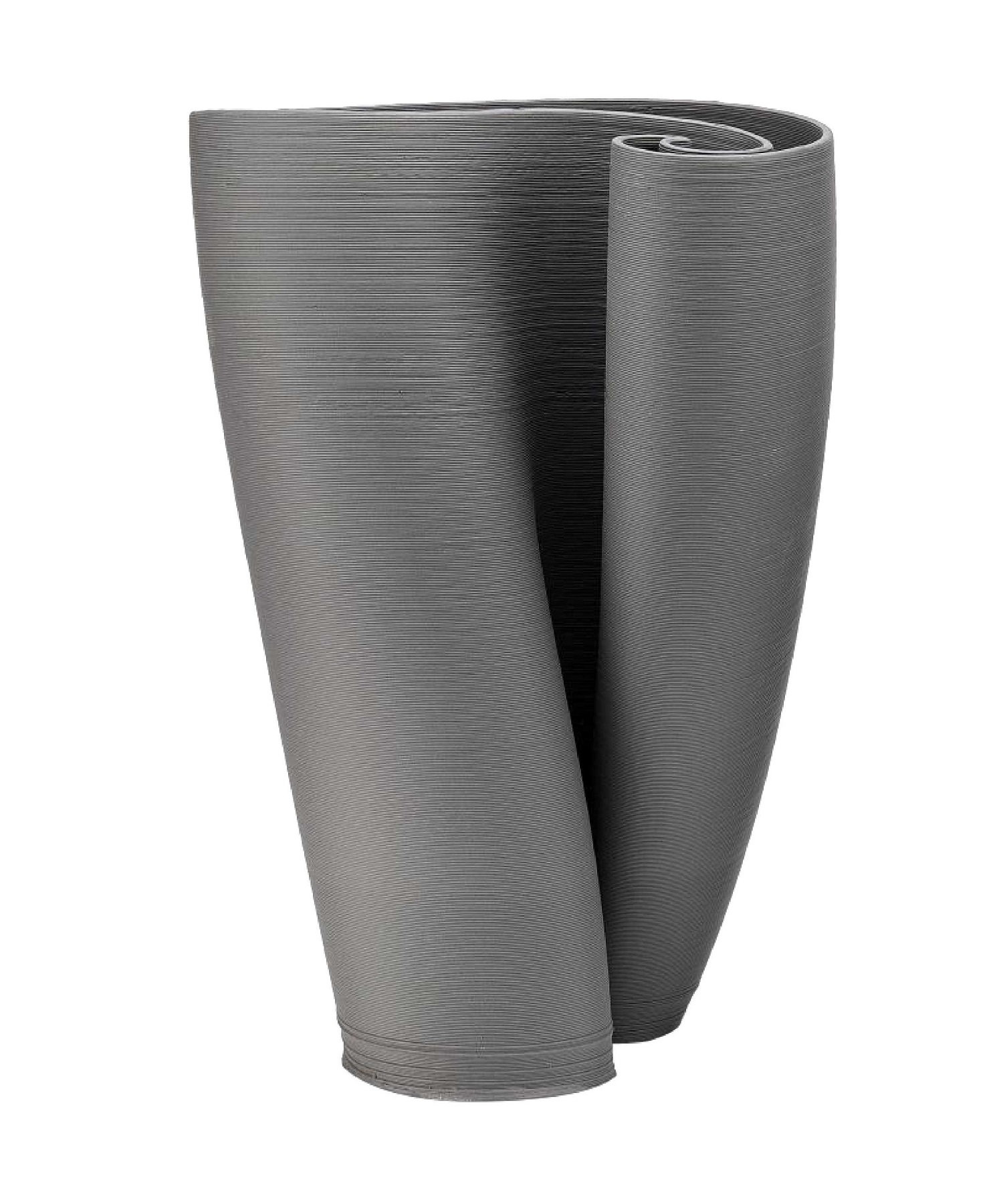 AllModern Dark Gray 3D Printed Ceramic Vase | Wayfair