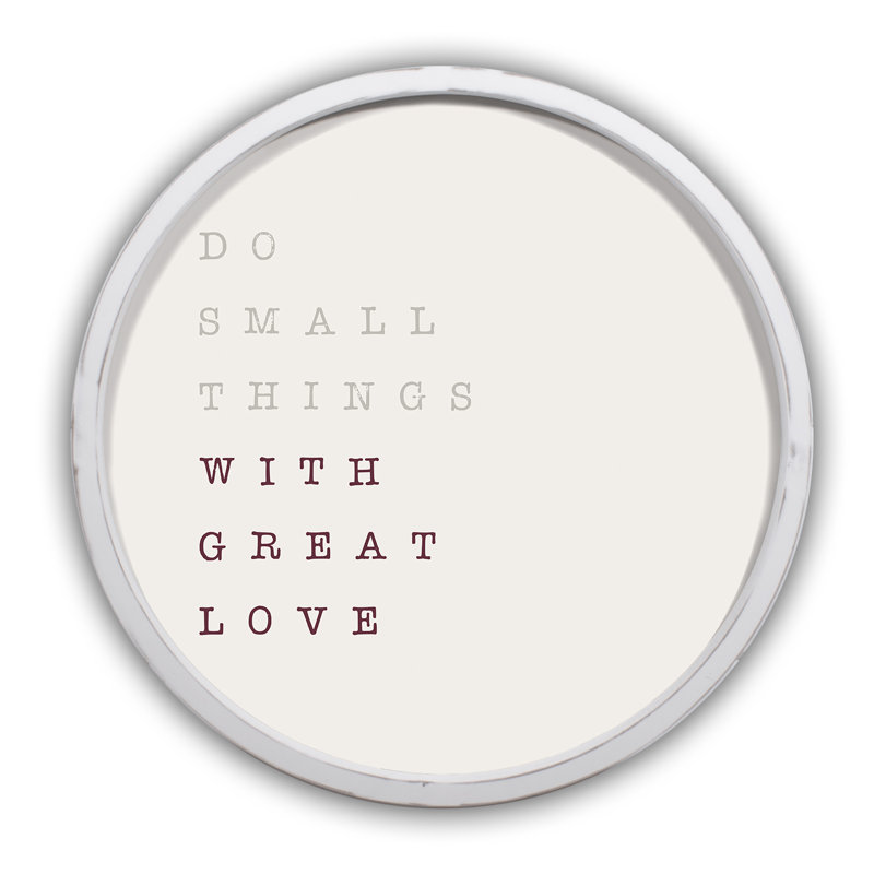 Trinx "With Great Love", art textuel sur panneau de fibres à densité ...