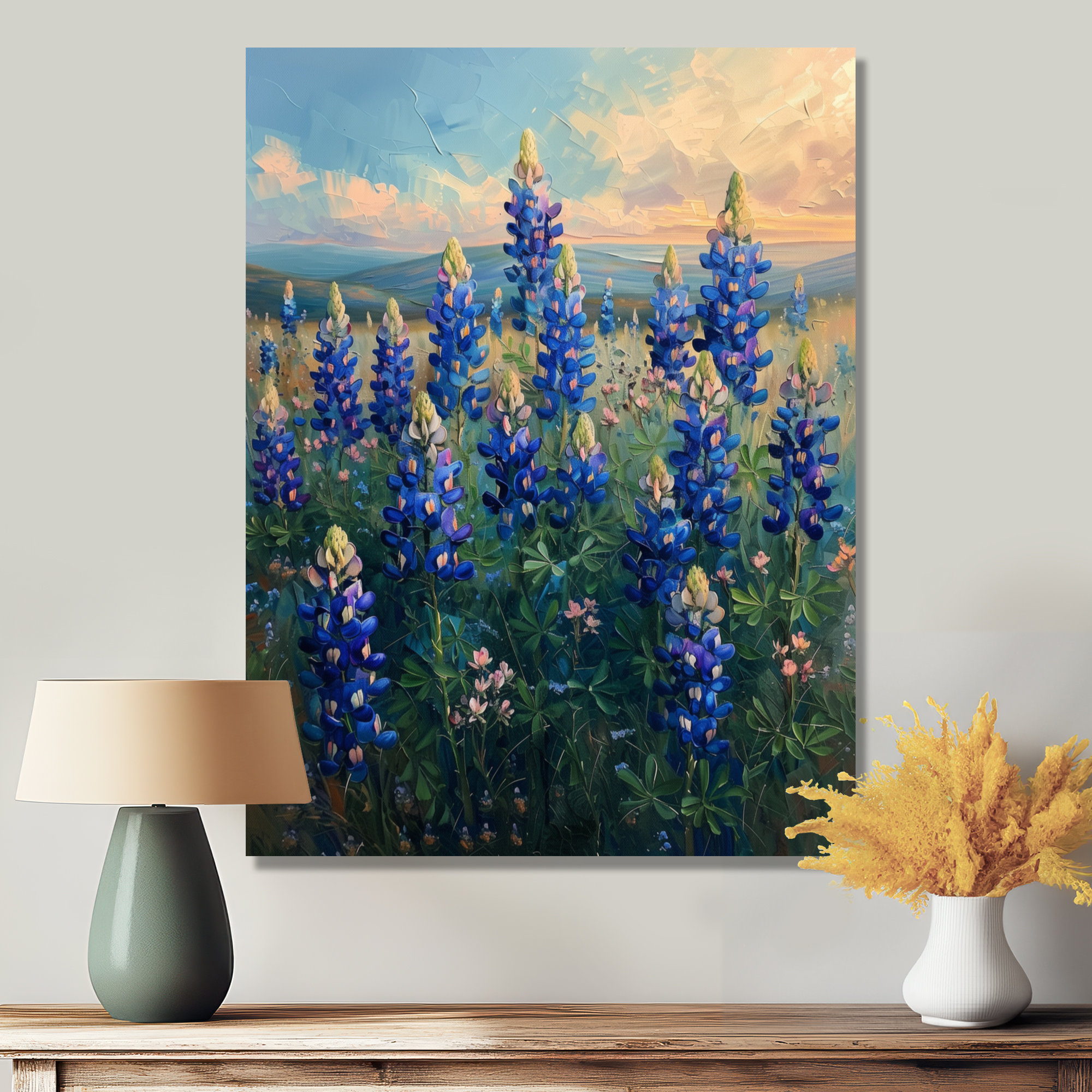 Alcott Hill® Blue Green Sunrise Splendor Blue Bonnets - Blue Bonnets ...