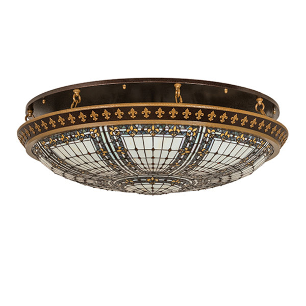 Astoria Grand Dichiera Glass Semi Flush Mount | Wayfair