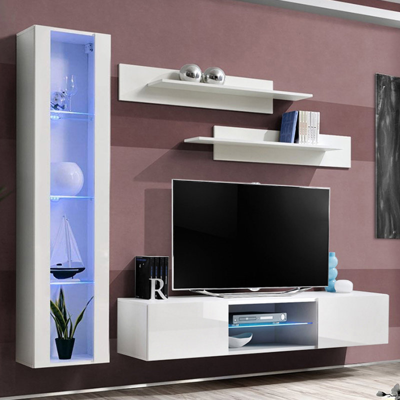 Orren Ellis Letson Floating Entertainment Center for TVs up to 70 ...