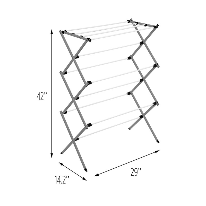 Rebrilliant Steel Accordion Drying Rack | Wayfair