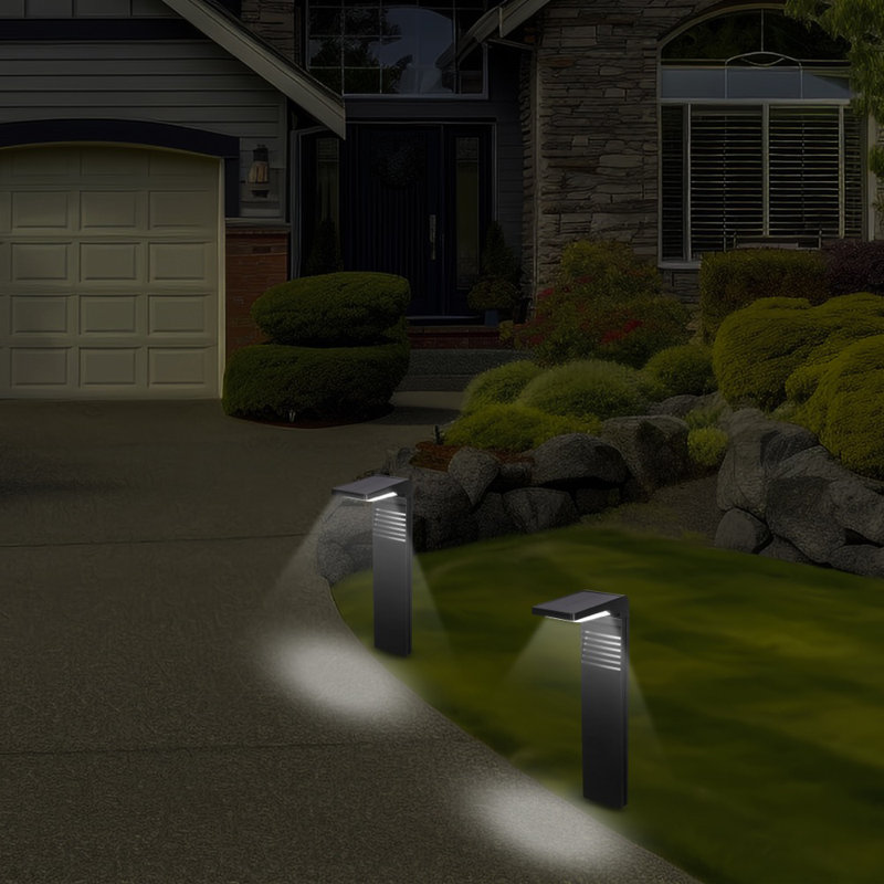 Techko 16.5" Solar L-Shaped LED Pathway Light & Reviews | Wayfair