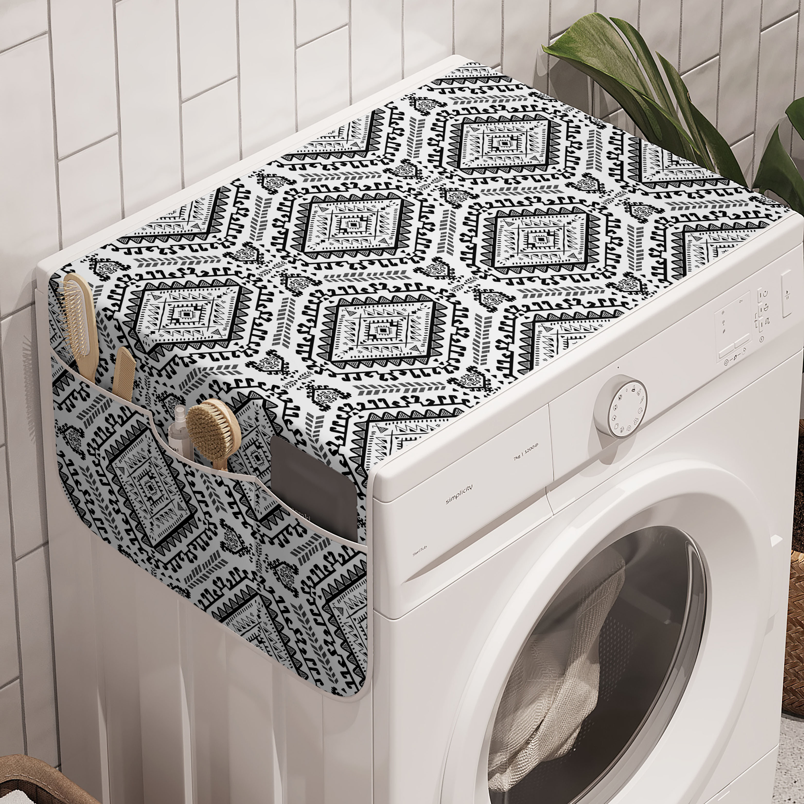 East Urban Home Mexican Print Washing Machine Organizer Pack of 2 47" x ...