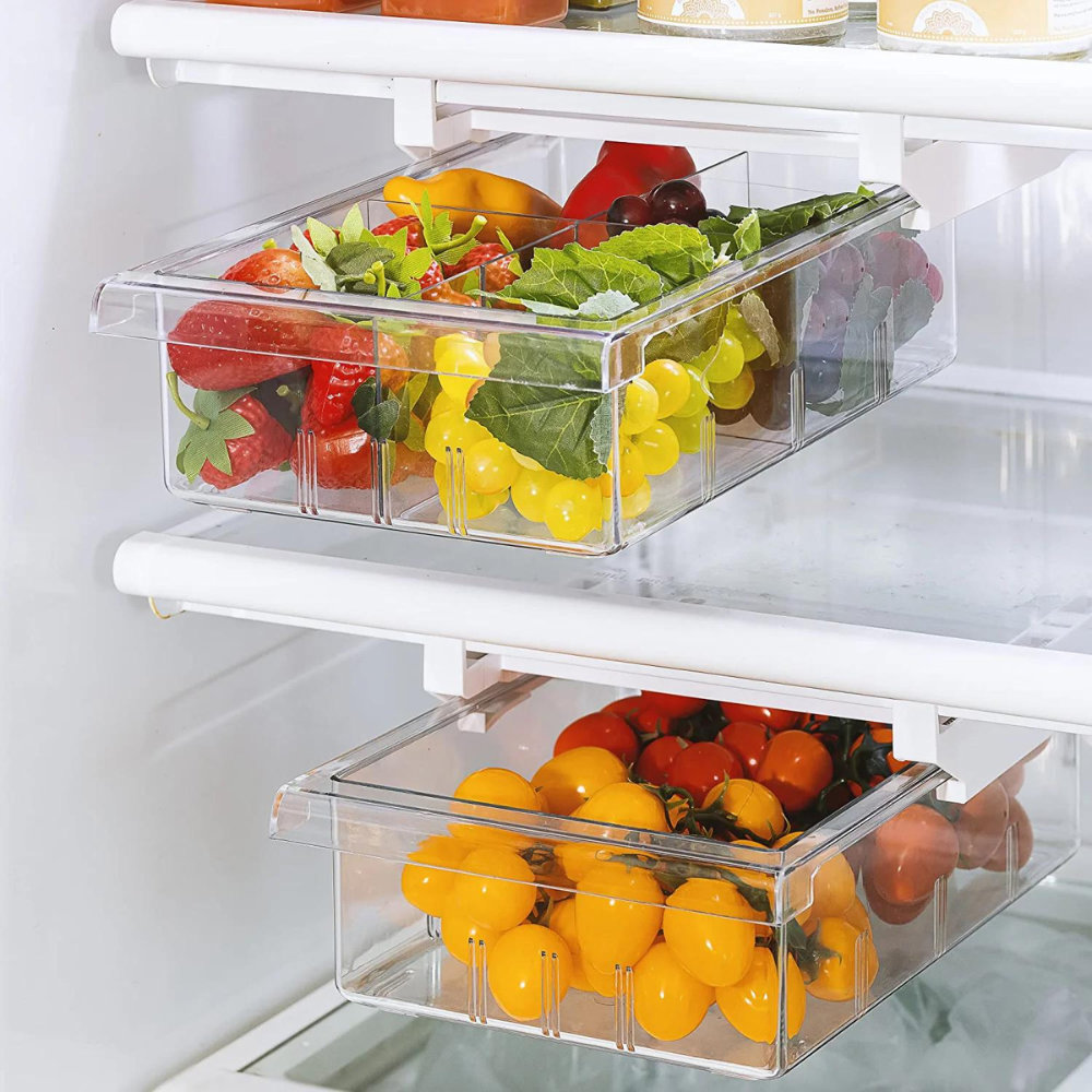 Sorbus Clear Acrylic Pull Out Fridge Drawer with Handle & Reviews | Wayfair