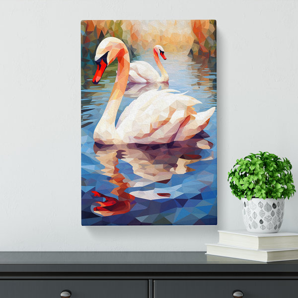 Brambly Cottage Swan Cubism - Art Prints | Wayfair.co.uk