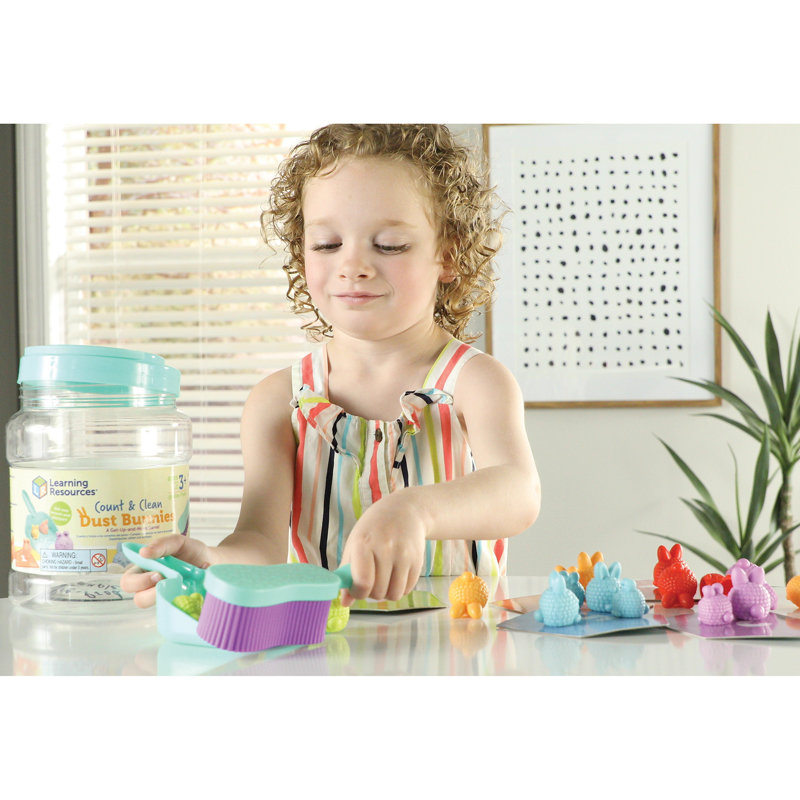 Learning Resources Count & Clean Dust Bunnies Gross Motor Game ...