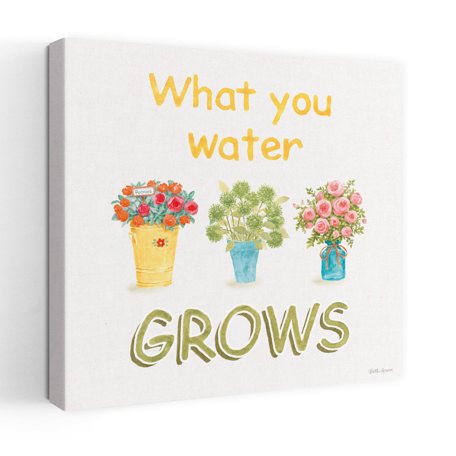 Red Barrel Studio® Contemporary Flea Market Flowers V With Blue ...