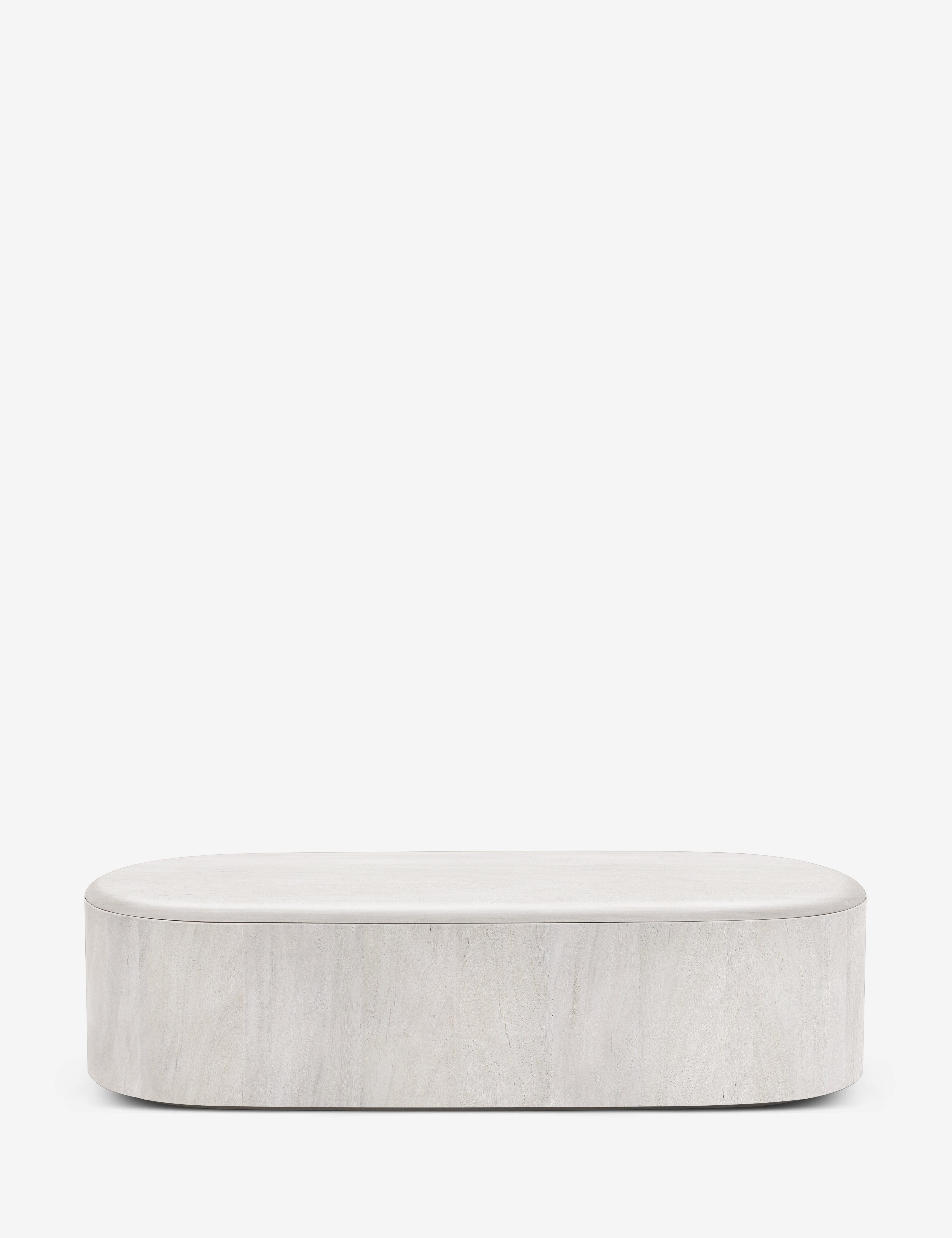 AllModern Kodie 55" Plinth Base Solid Wood Bold Island Oval Coffee ...