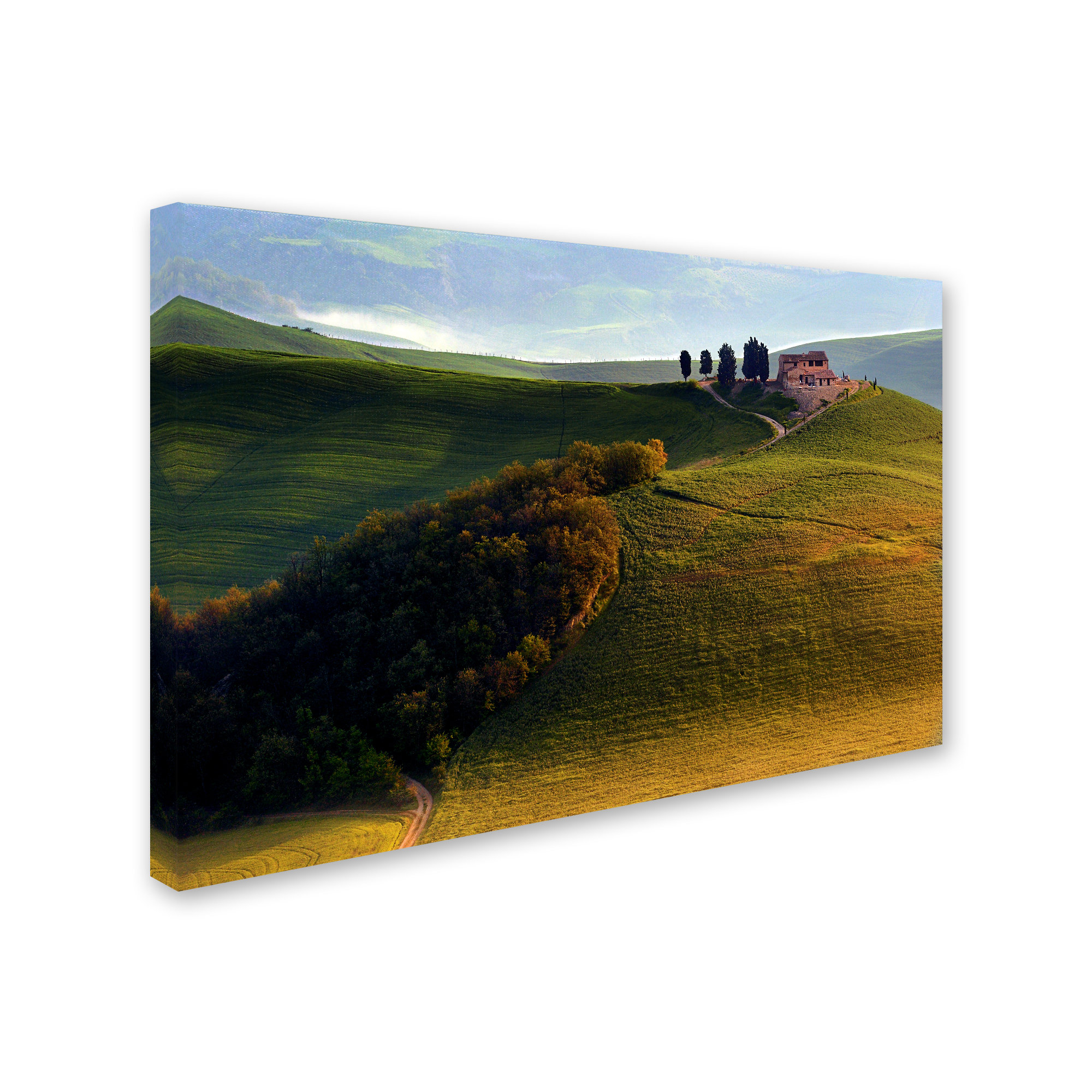 Trademark Fine Art 'Evening Hills' Photographic Print on Wrapped Canvas ...