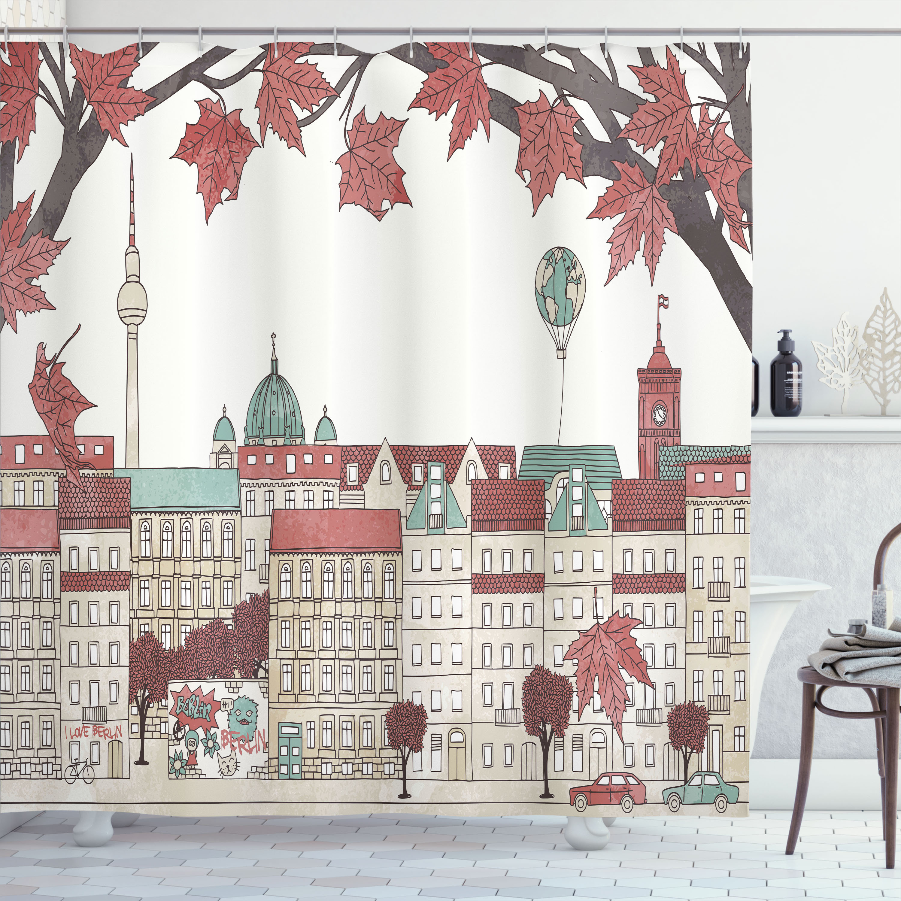 Latitude Run® German Shower Curtain Autumn Season in | Wayfair