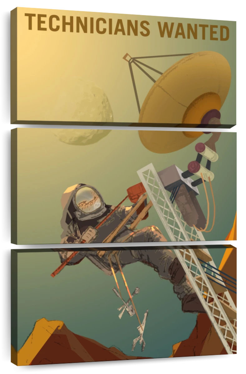 Ebern Designs Oberle Mars Explorers Wanted Poster II | Wayfair