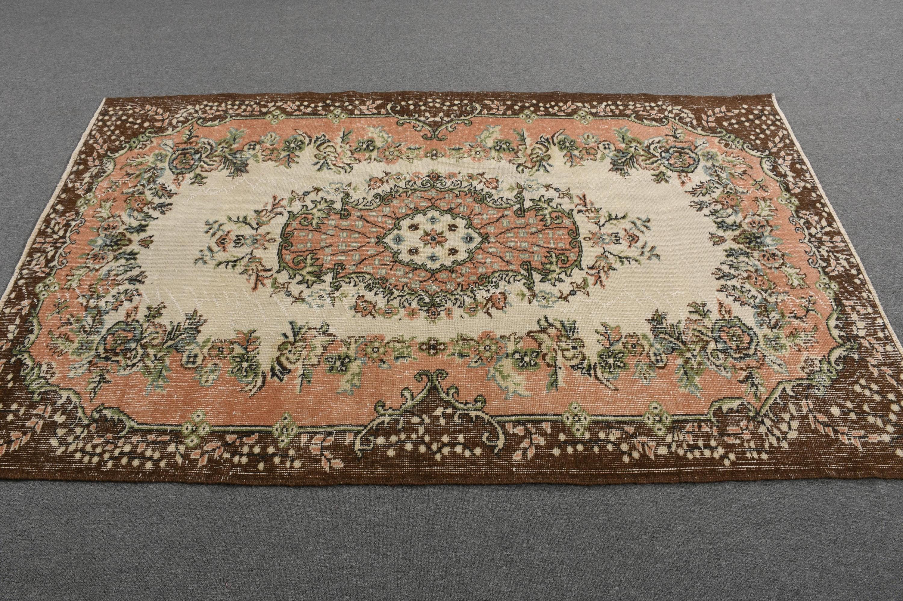 Astoria Grand Vintage Chic Turkish Beige Rug with Delicate Floral ...